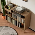 Cozy Castle Record Player Stand, 500 Albums Storage, with Power Outlet ...