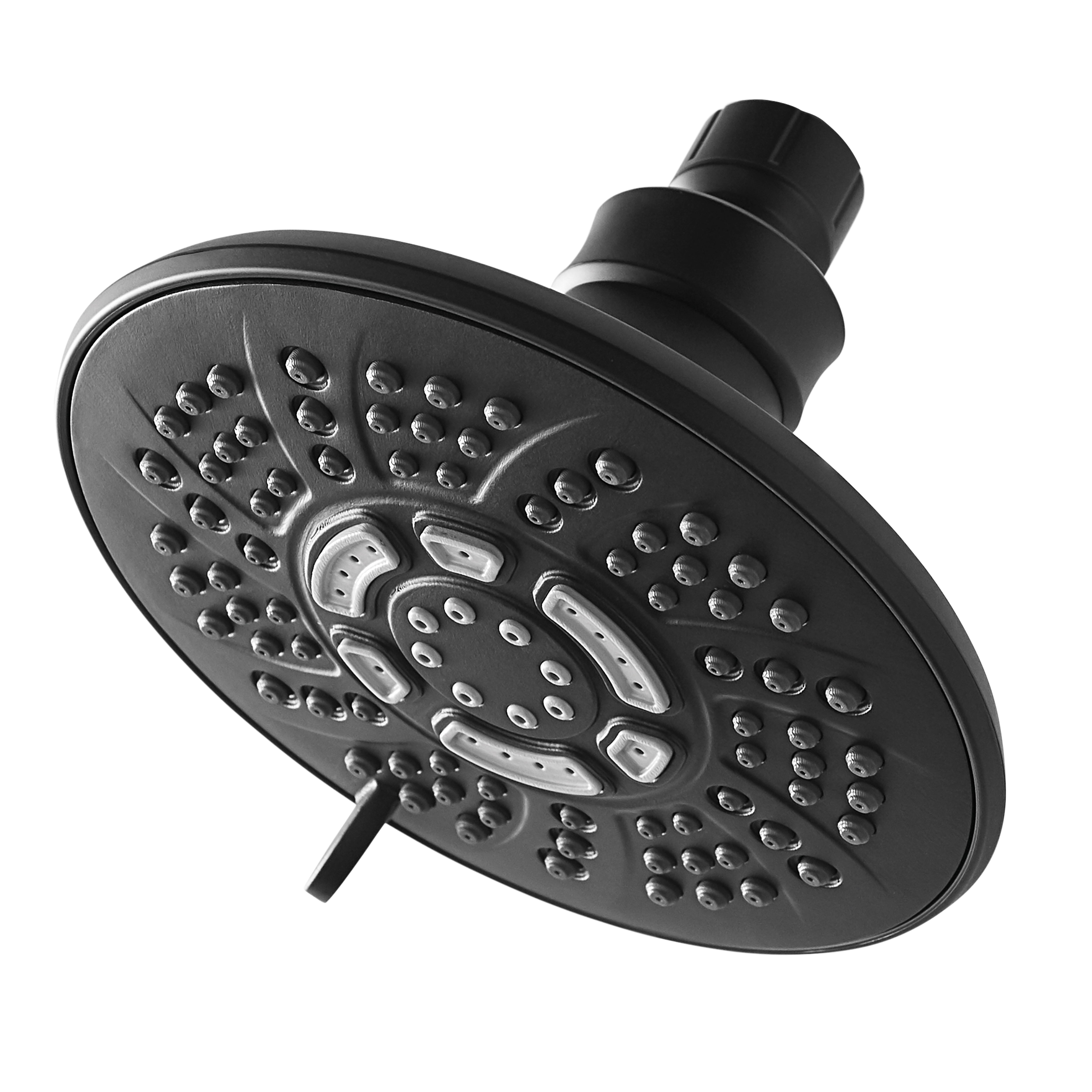 Mainstays 6-Setting Large Shower Head, Matte Black - Walmart.com