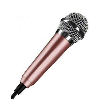 Portable 3.5mm Stereo Studio Mic KTV Karaoke Mini Microphone For Cell ...