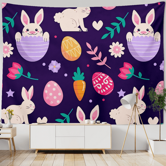 Easter Spring Wall Background Party Bcakground Cloth Colorful ...