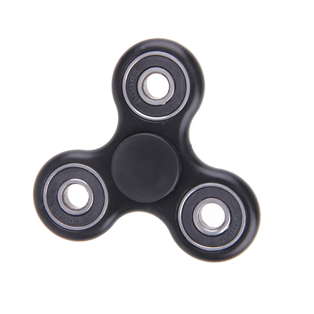 Spinner Hand Tri- Fidget Toy EDC Ansiedad Alivio del estrés Negro ...