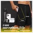 Athletic Shorts for Men with Pockets and Elastic Waistband Quick Dry ...