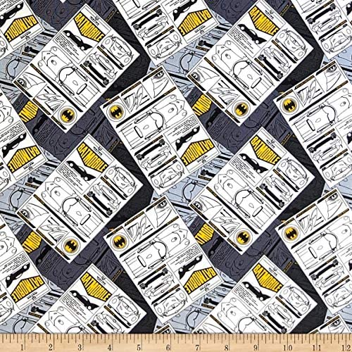 Batman 80th Anniversary- Batmobile Cotton fabric Sold by The Yard ...