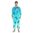 1-Pack Onesie Adult Hooded Pajamas, Soft Fleece Full Zip One Piece ...