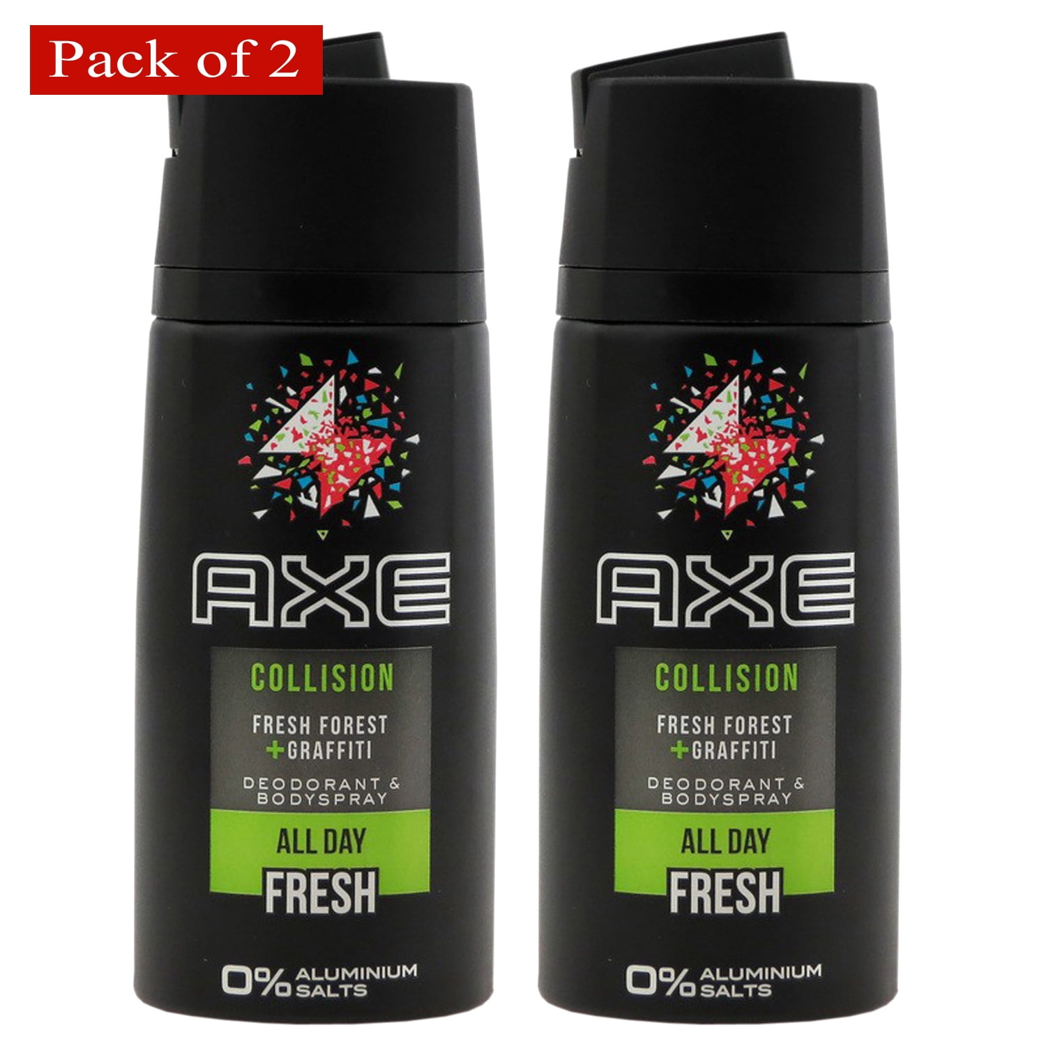 Axe Body Spray Collision Bosque Fresco 150 ml (Paquete de 2) | Walmart ...