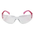 Safe Handler Clear Lens Pink Temple Safety Glasses, Fits Adult and ...