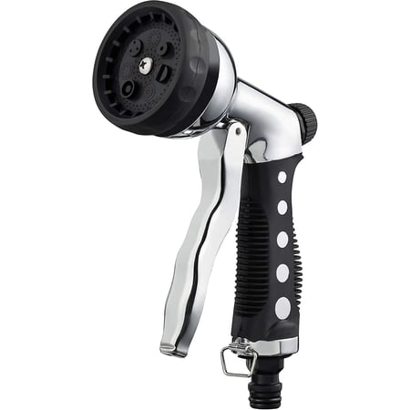 Gardenmate 7 Function Chrome Metal Water Gun | Walmart Canada