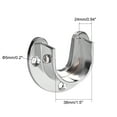 Uxcell 1.50''Dia Closet Pole Sockets Bracket Rod Pole End Supports ...