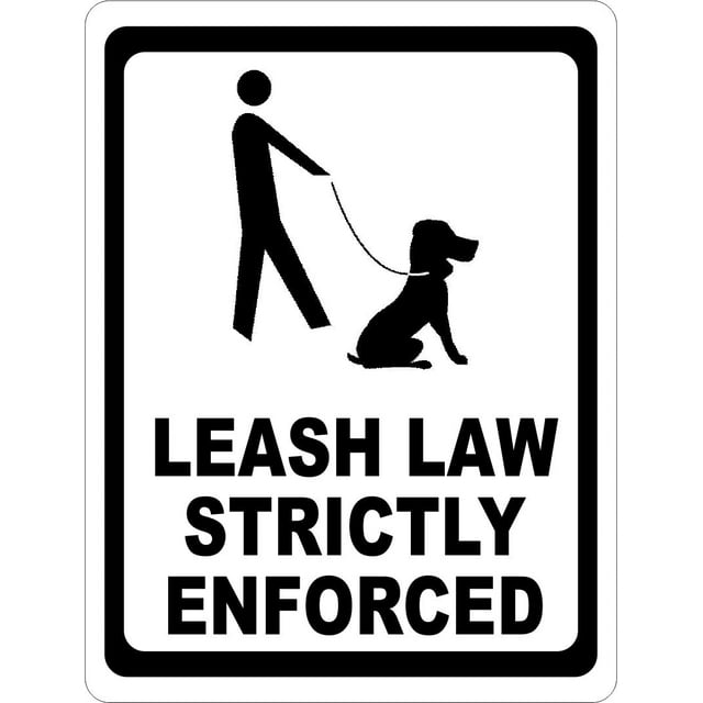 Leash Law Strictly Enforced Sign - Walmart.com