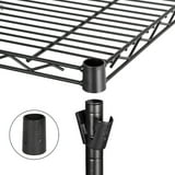 HomGarden 4-Tier Wire Shelving Storage Unit, Heavy-Duty Organizer Wire ...