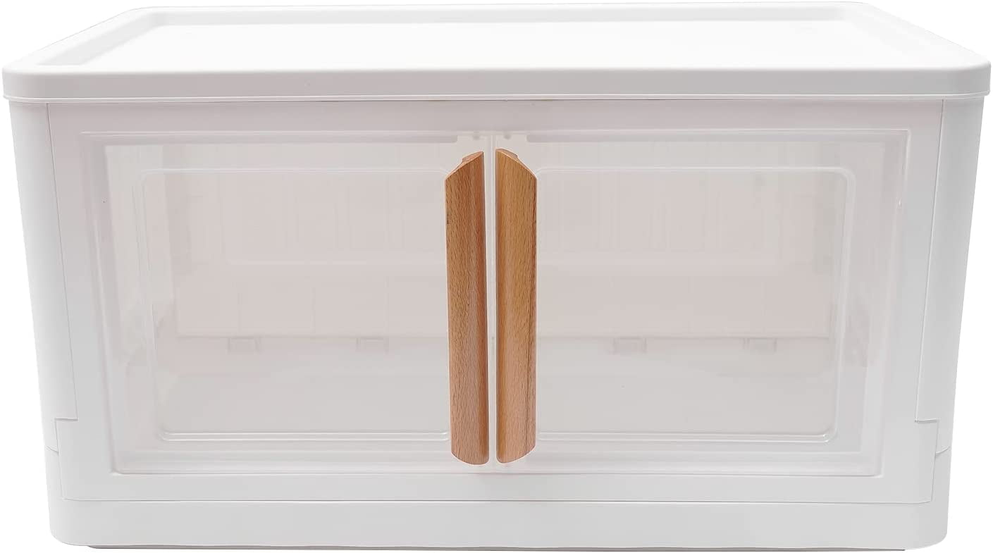 Miumaeov Foldable Storage Box Divider Container Organizer Plastic w/Lid ...