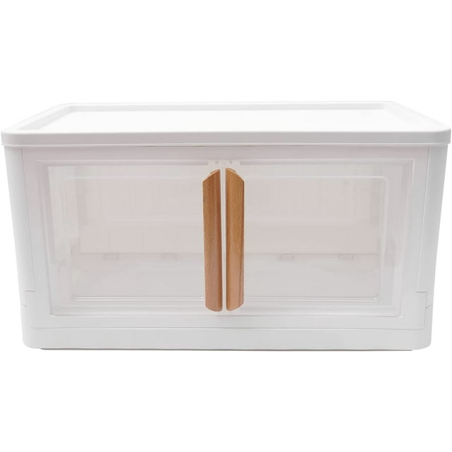 Miumaeov Foldable Storage Box Divider Container Organizer Plastic w/Lid ...