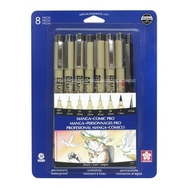 Sakura Pigma Brush Pen Set, 8-Colors - Walmart.com