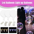 Senza_3Set LED BoBo Balloons 20 Inches Colorful Light Up Balloon Handle ...