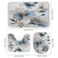 4 Piece Shower Curtain Sets Shower Curtain Set with Non-Slip Rugs ...