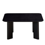 Omax Decor Joss Square Shape Modern Wood Coffee Table in Black Ash ...