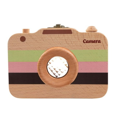 freestylehome Lovely Baby Tooth Keepsake Box Camera shaped wooden teeth ...