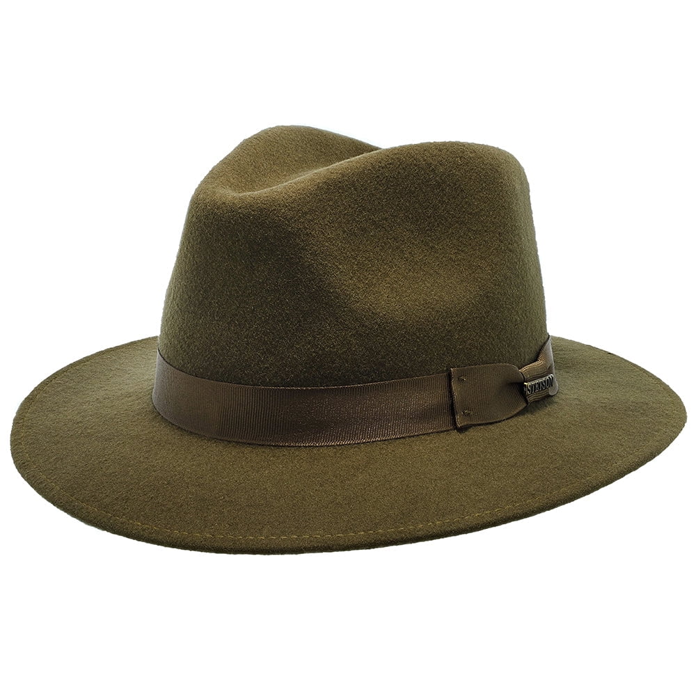 Markham - Stetson Crushable Wool Felt Fedora Hat - Walmart.com Markham - Stetson Crushable Wool Felt Fedora Hat - Walmart.com