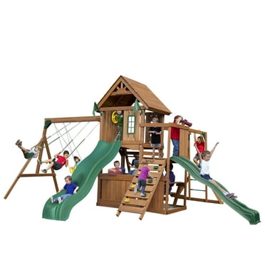 Congo Monkey Playsystem Voyager Wooden Swing Set - Walmart.com