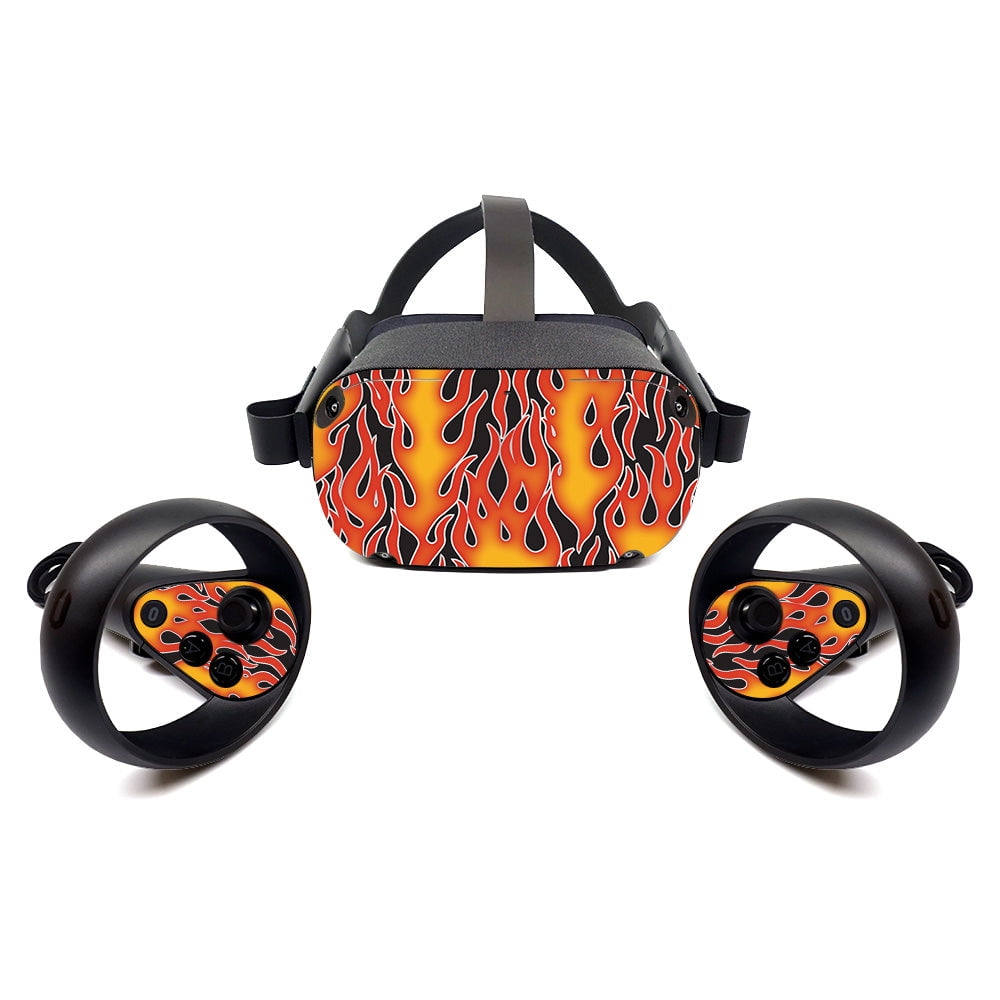 Skin Decal Wrap Compatible With Oculus Quest Sticker Design Hot Flames ...