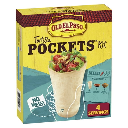 Old El Paso Tortilla Pockets Dinner Kit, 351 g, 8 ct pocket, 8 ...