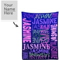 Customized Blanket with Text Custom Blanket Personalized Flannel Throw ...