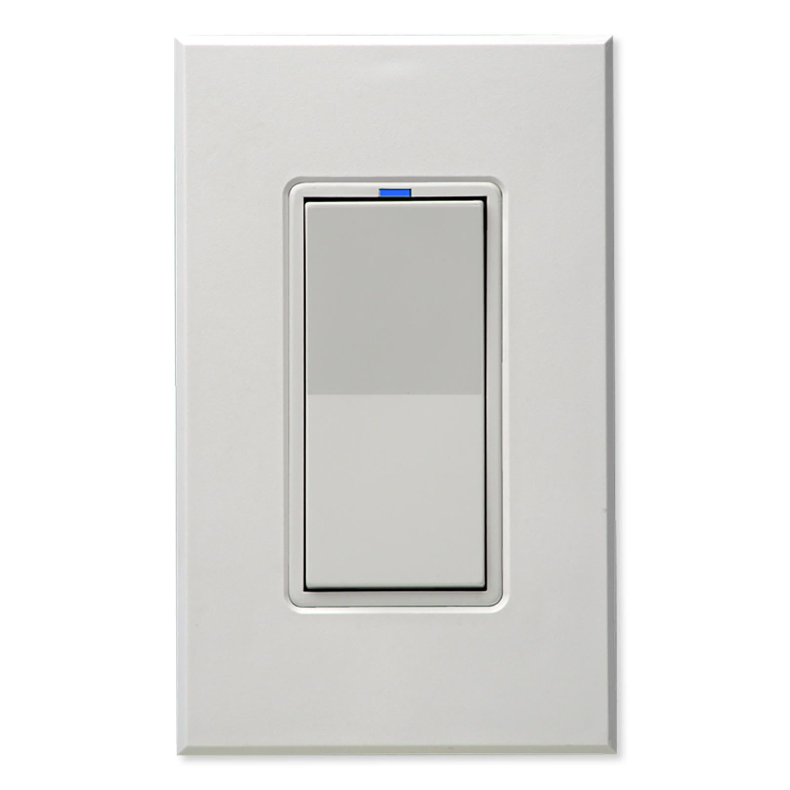 PCS HAI Relay Wall Switch, 15A, White (HAI-WS1R-40A00-W) - Walmart.com