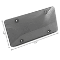 2x Unbreakable Car Tinted Smoked License Plate Shield Cover for Medium ...