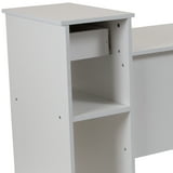 White Computer Desk with Shelves and Drawer - Walmart.com