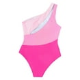 Cethrio Plus Size One Piece Swimsuit For Women Shoulder Match Color