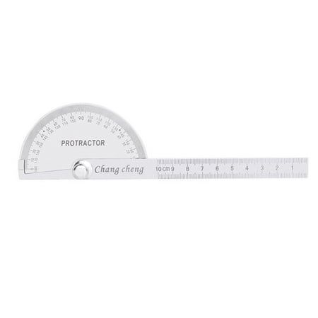 TOP.E Stainless Steel Protractor 180 Degrees Rotation Angle Finder Rule ...