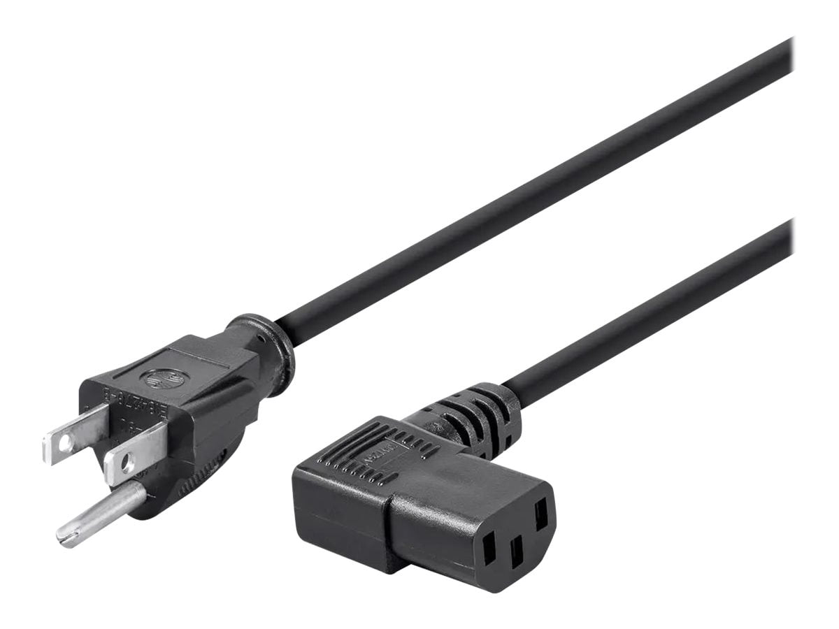 Monoprice 3ft 18AWG Power Cord w/ 3 Conductor PC Power Connector Socket ...