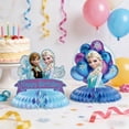 8 Pcs Snow Princess Elsa Themed Honeycomb Centerpieces - 3D Cartoon ...