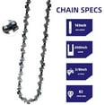 5 Pack 14 Inch Chainsaw Chain 52 Drive Links .050" Gauge, 3/8" Pitch ...
