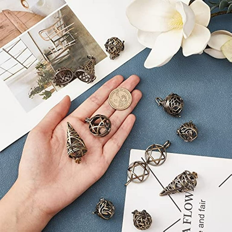 Cage locket charm store
