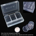 COOLHOOD 3 Slots Rectangular Storage Box Collectible Coin for Case ...