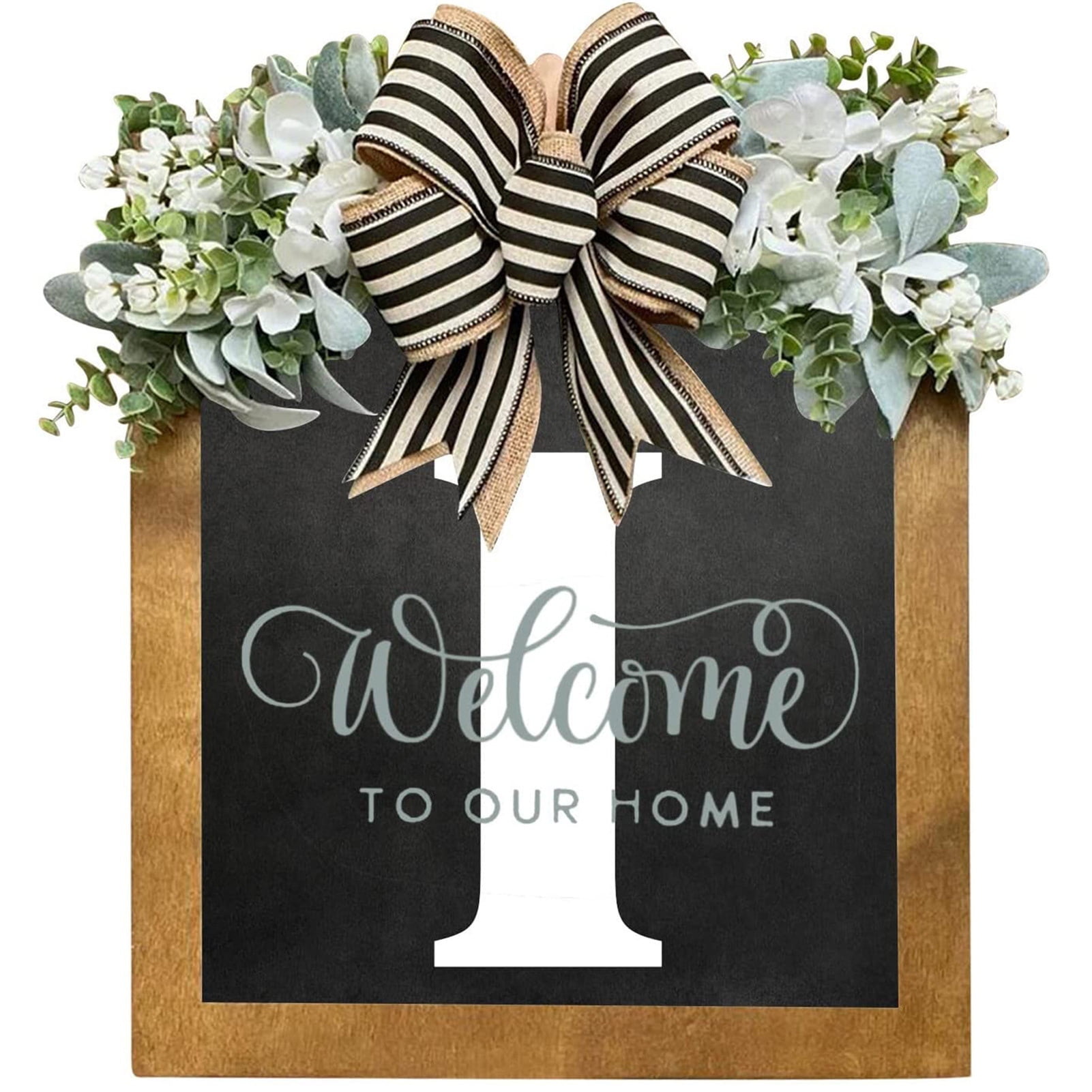 Door Sign for Home, Door Sign Wreath Easy to Hang Weather Resistant ...