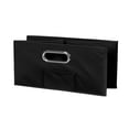 Collapsible Home Storage Foldable Fabric Low Storage Bin Black