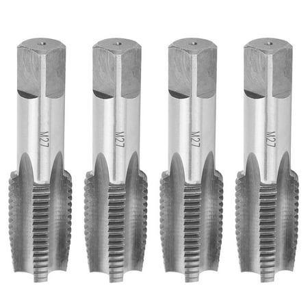 Threading Tool 4Pcs M27 Hand Tap Alloy Tool Steel Straight Flute Metric ...