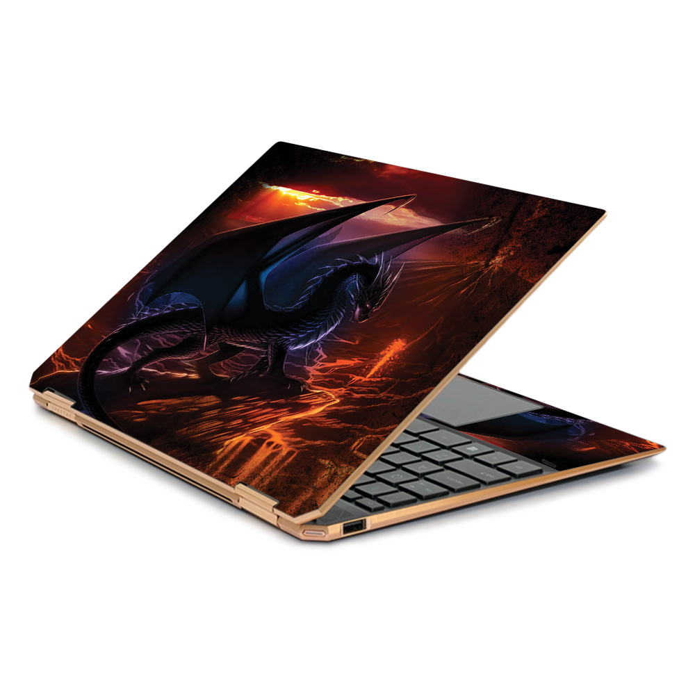 Skin Decal Wrap Compatible With HP Spectre x360 13.3" Gem-Cut (2019 ...