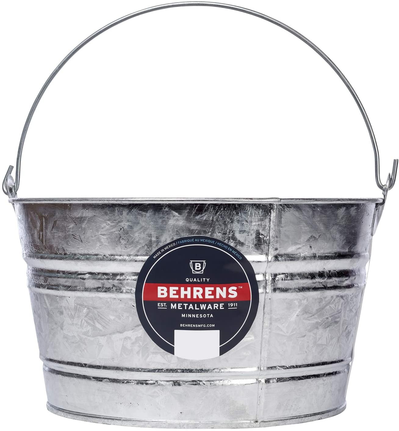 Behrens (#C17) Hot-Dipped Galvanized Steel Utility Pail 4.25 gal ...