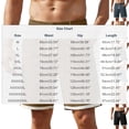 Aobny Plus Size Mens Shorts Board Plain Clothes Big & Tall Baggy High ...