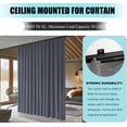 Ceiling Curtain Track, Ceiling Wall Mount Room Divider Curtains Track ...