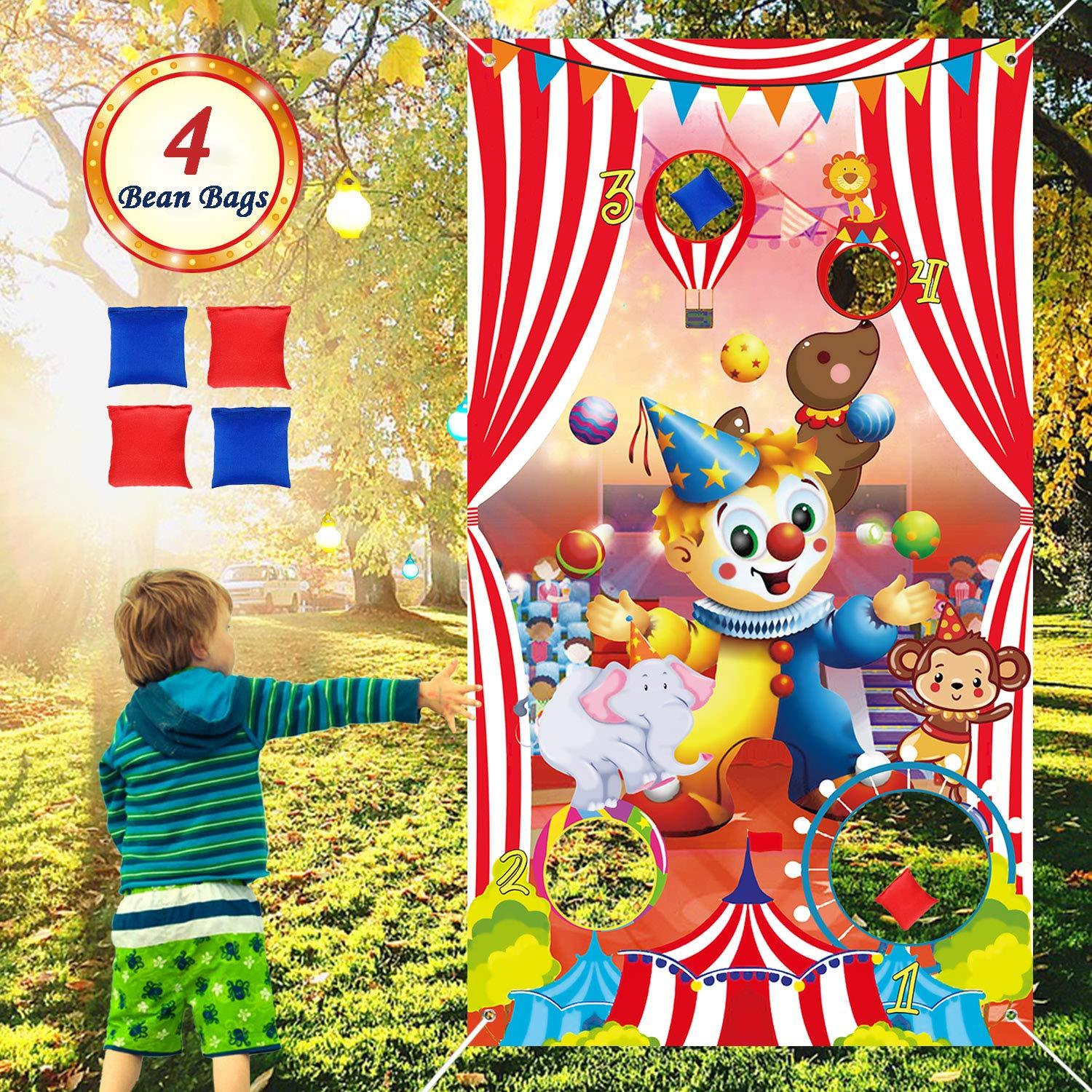 Byhoo Carnival Toss Games With 4 Bean Bag Fun Carnival Game For Kids Byhoo Carnival Toss Games With 4 Bean Bag Fun Carnival Game For Kids