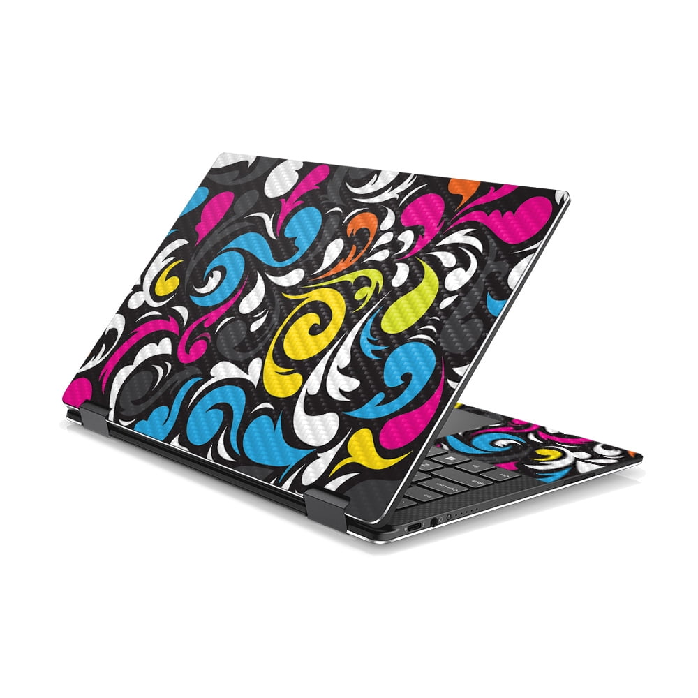 Carbon Fiber Skin Decal Wrap Compatible With DELL XPS 13 9365 2-In-1 ...