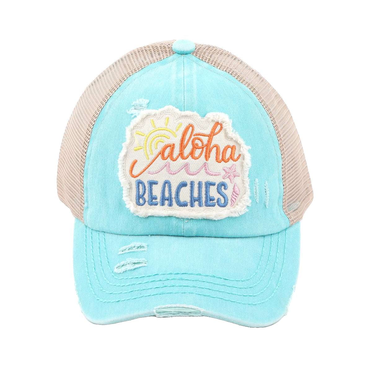 C.C Ponycap Messy High Bun Ponytail Adjustable Mesh Trucker Baseball ...