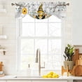 Bees Dwarfs Tie Up Valance Curtains Springs White Daisy Branch Wood ...