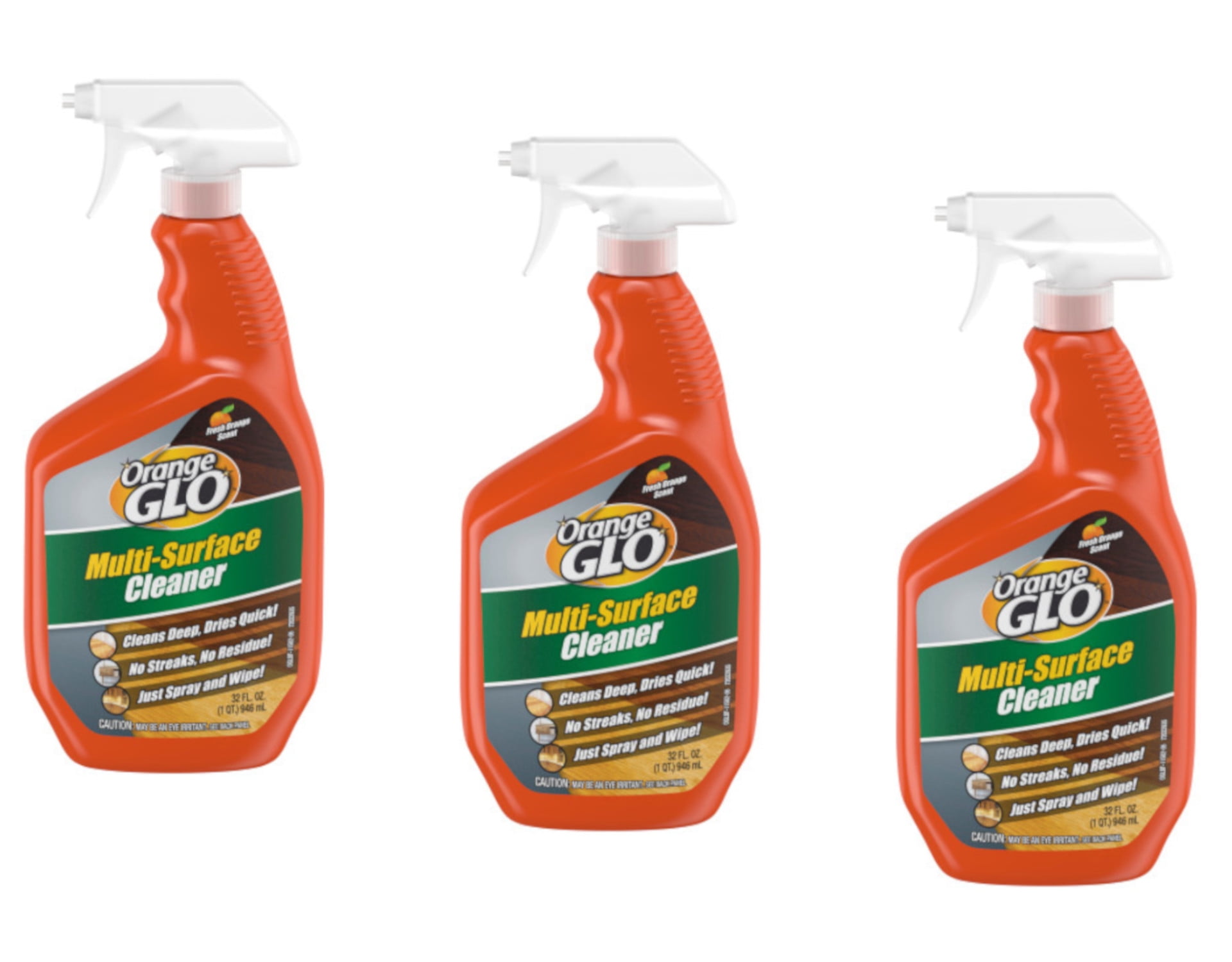 Orange Glo Multi-Surface Cleaner, Fresh Orange Scent, 32 Fl Oz (3 Pack ...