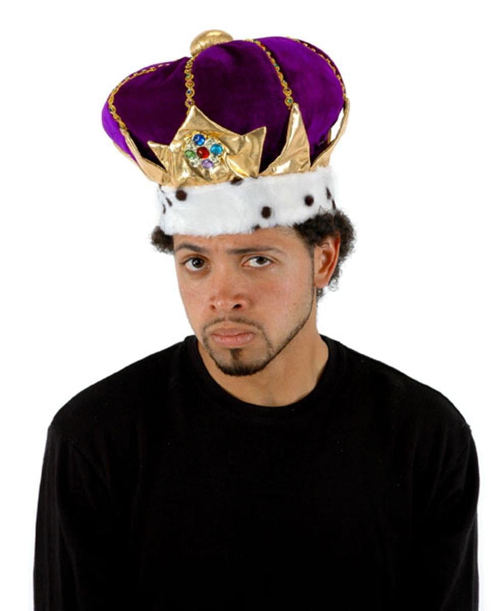 Royal King Purple Crown Adult Costume Hat - Walmart.com