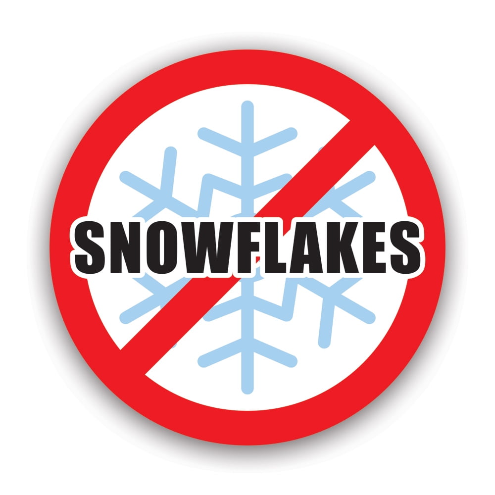 No Snowflakes Sticker Decal - Self Adhesive Vinyl - Weatherproof - Made ...